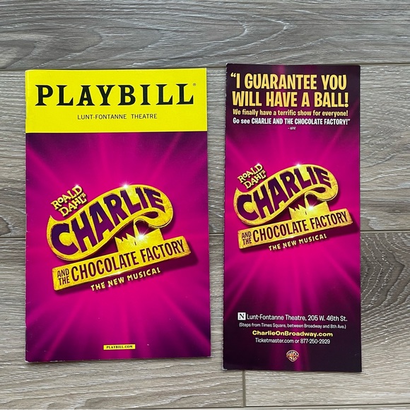 Other | Charlie And The Chocolate Factory Playbill | Poshmark